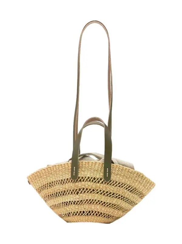 Muuñ Mini Chantelle Woven Tote Bag - Neutrals