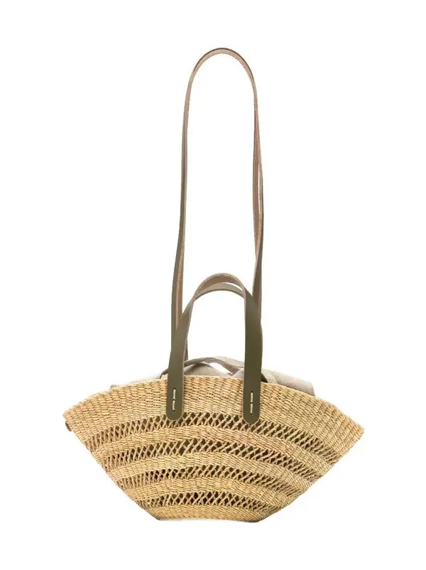 Muuñ Mini Chantelle Woven Tote Bag - Neutrals