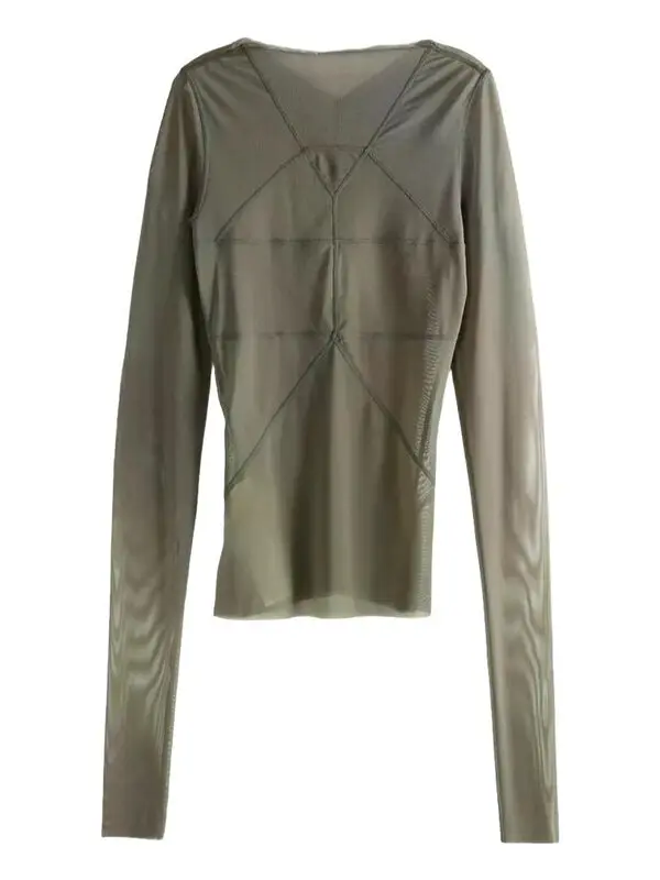 Rick Owens Semi-sheer Top - Green