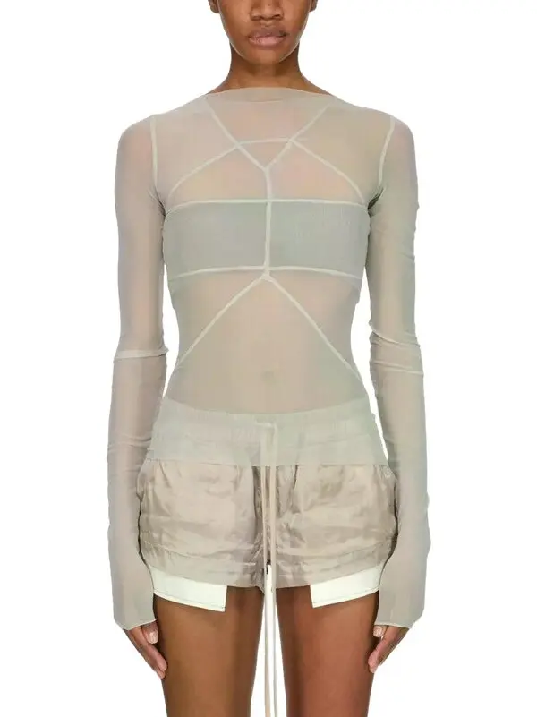 Rick Owens Temple Exposed-seam T-shirt - Green