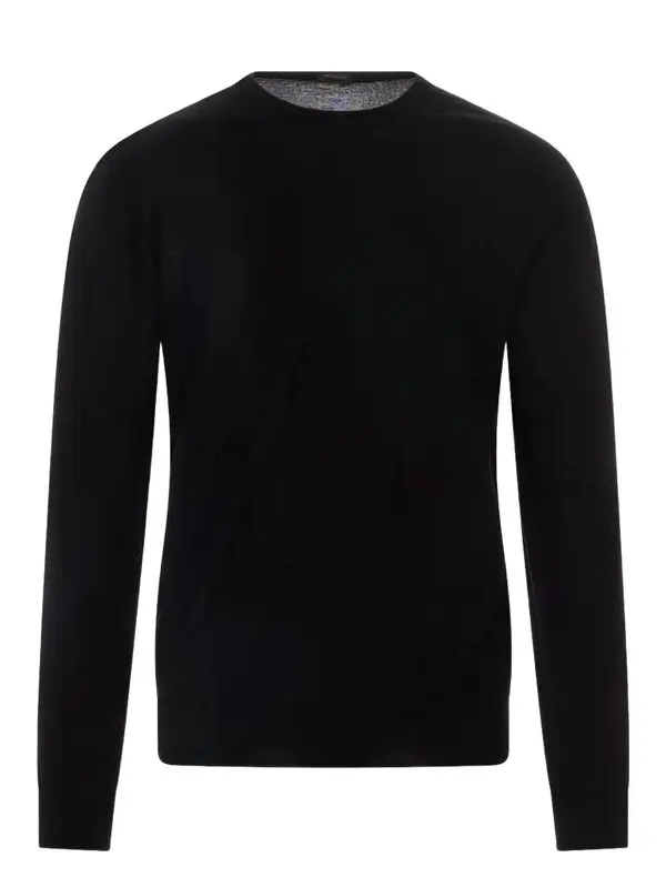 Kiton Long-sleeve Crew Neck Sweater - Black