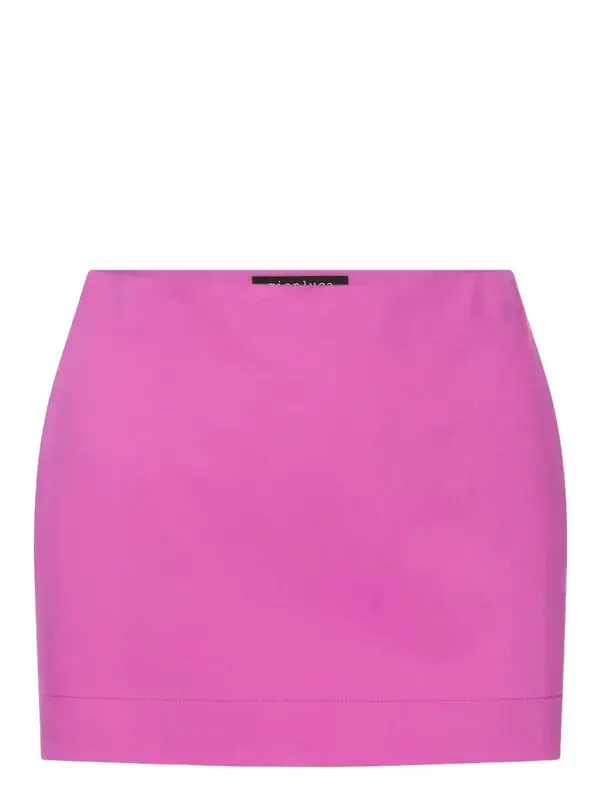 GIANLUCA CAPANNOLO Mini Skirt With Zip Fastening - Pink