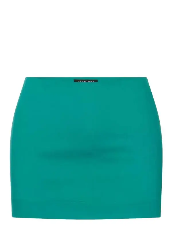 GIANLUCA CAPANNOLO Zip-fastening Mini Skirt - Green