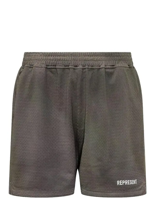 REPRESENT Washed Mesh Shorts - Grey