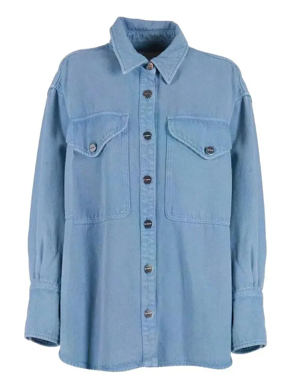 DONDUP Flap-pocket Shirt - Blue