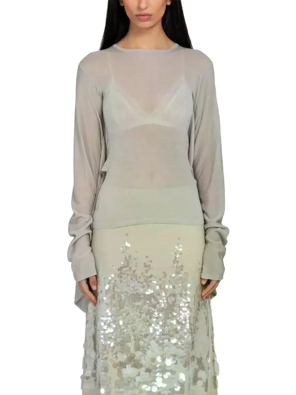 Paloma Wool Draped-panel Blouse - Grey