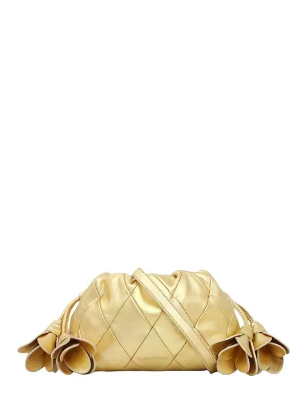 Zimmermann Cloud 91 Quilted Leather Clutch - Gold