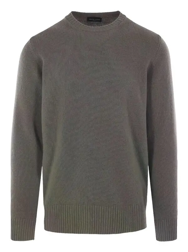 ROBERTO COLLINA Crew-neck Sweater - Grey
