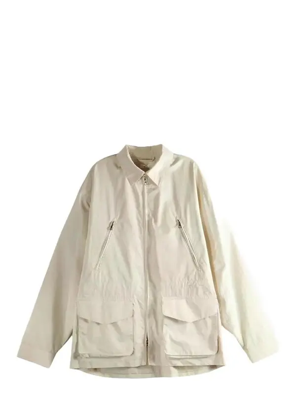 RIER Multi-pocket Zip-up Coat - Neutrals