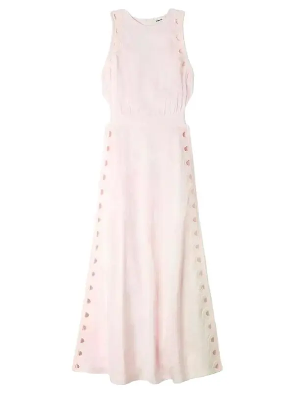 Sandro Cut-out Detail Maxi Dress - Pink