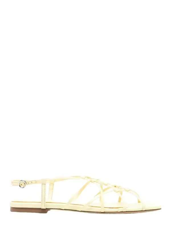 AeydĒ Anisa Knot-detail Leather Sandals - Neutrals