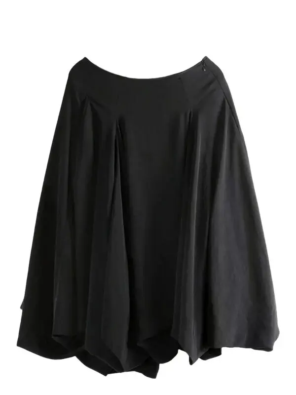 Yohji Yamamoto Asymmetric Draped Skirt - Black
