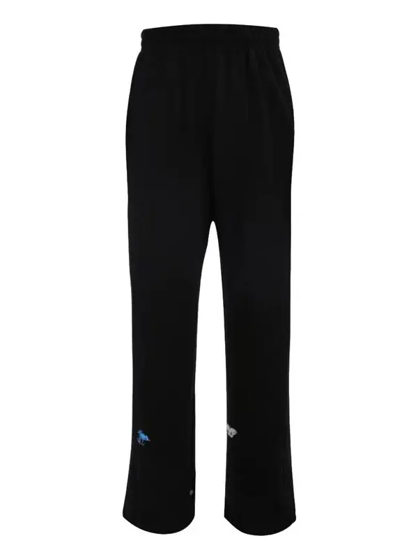 TEE LIBRARY Graphic-print Track Pants - Black