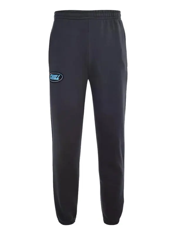 TEE LIBRARY Chill Logo-patch Track Pants - Grey
