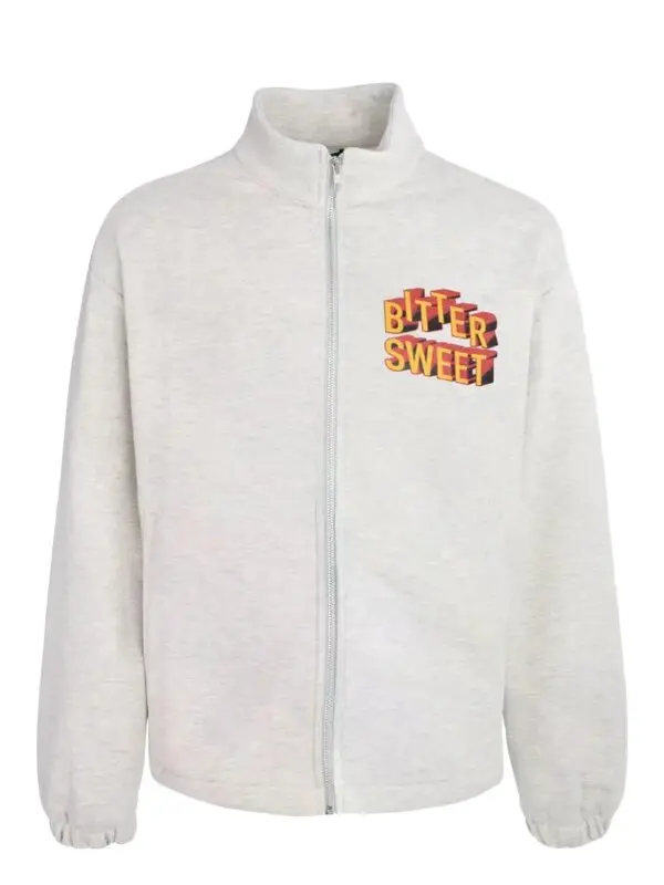 TEE LIBRARY Graphic-print Zip-up Jacket - Grey