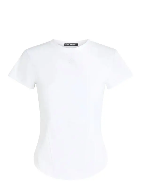 Karl Lagerfeld Corset-style T-shirt - White