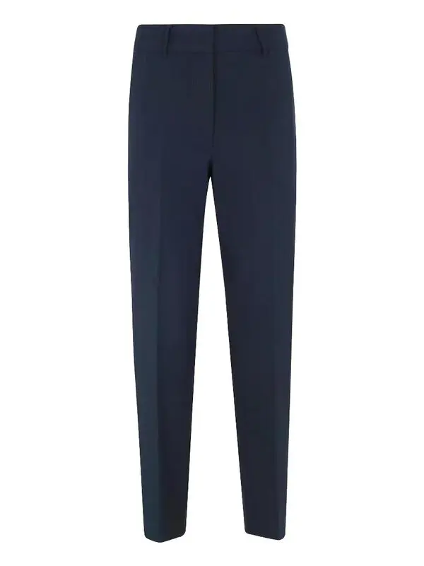 Seventy Pressed-crease Carrot Trousers - Blue