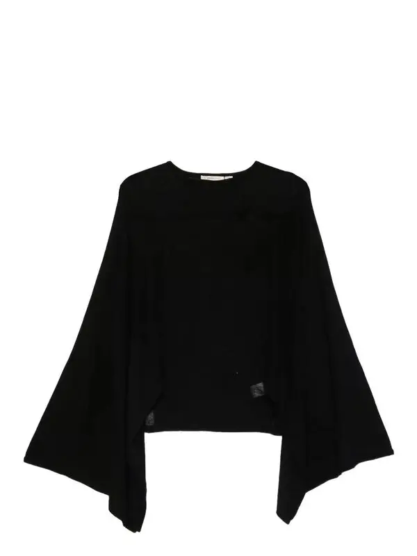 Paloma Wool Draped-sleeve T-shirt - Black