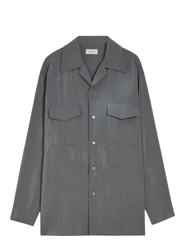 LEMAIRE Silk-blend Shirt - Grey