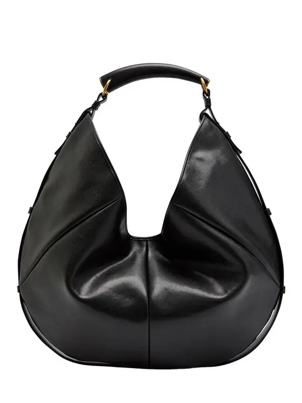Saint Laurent Bo Mombassa Large Leather Tote Bag - Black