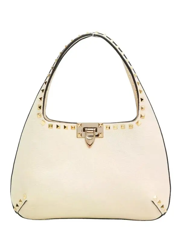 Valentino Garavani Rockstud Small Shoulder Bag - Neutrals
