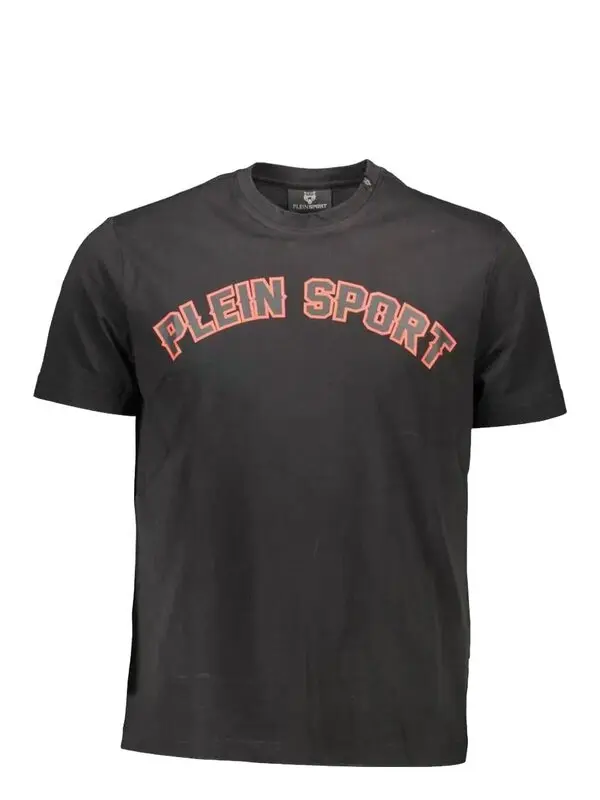 PLEIN SPORT Logo-print Cotton T-shirt - Black