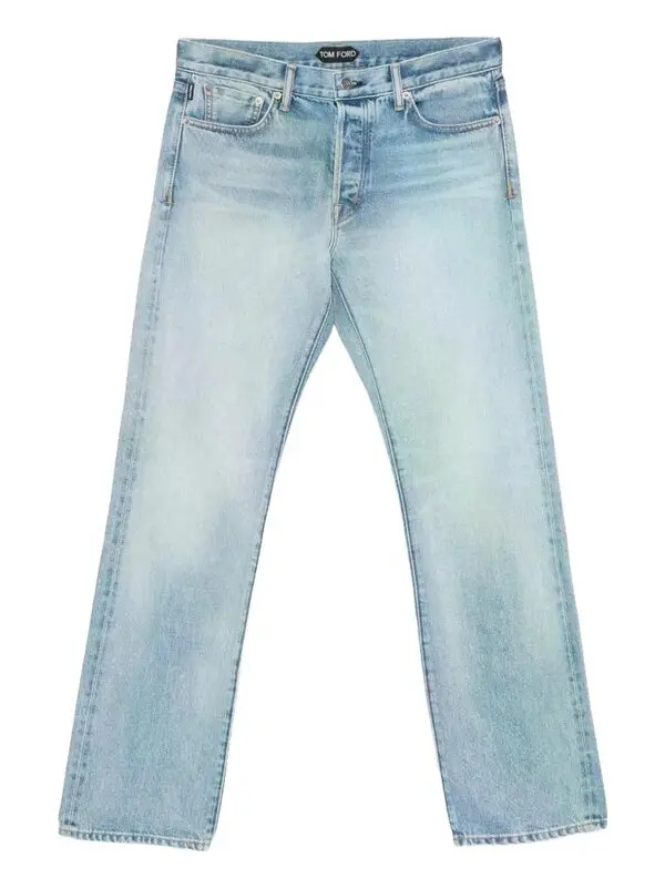 TOM FORD Logo-patch Jeans - Blue