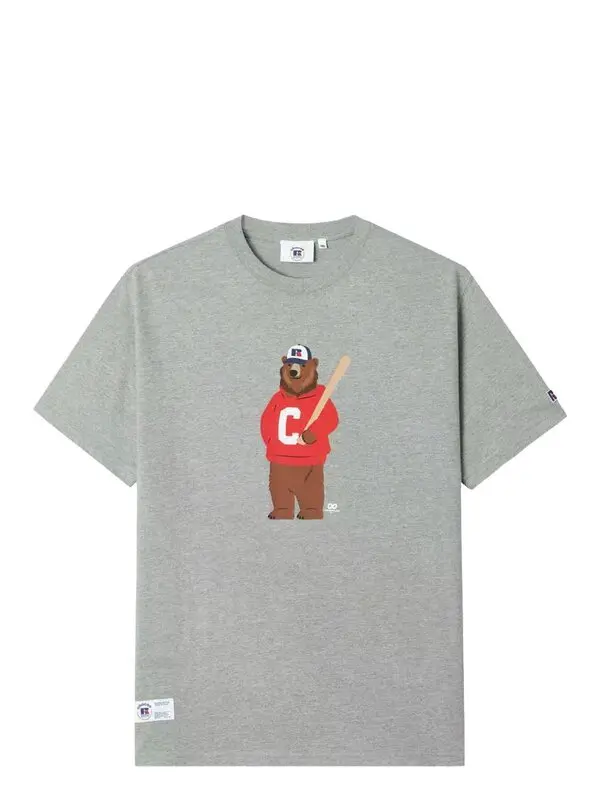 CHOCOOLATE Bear-print T-shirt - Grey