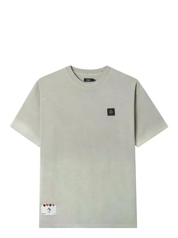 Izzue Spade-print Logo-patch T-shirt - Green