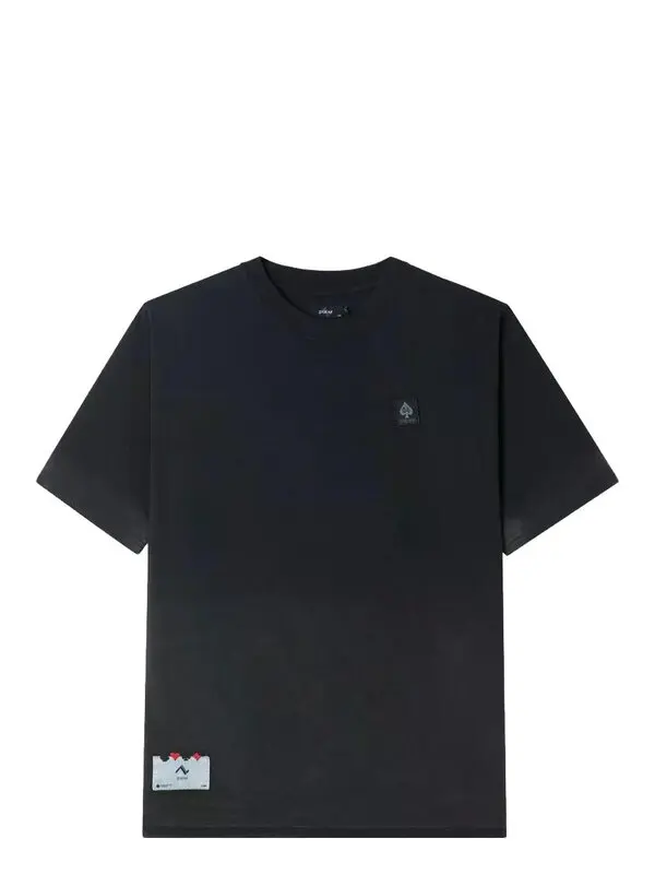 Izzue Spade-patch T-shirt - Black