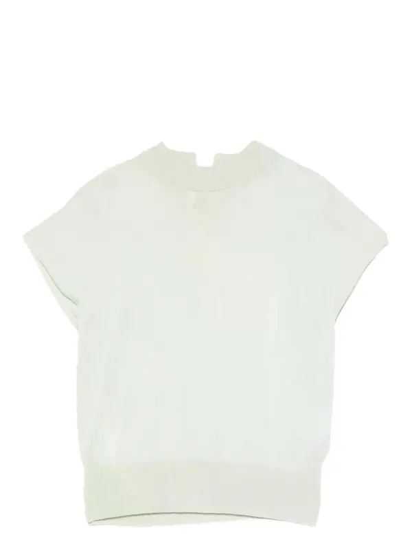 SEMICOUTURE Crew-neck Vest - Green