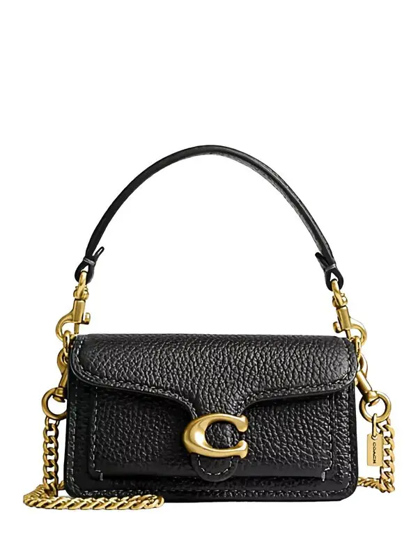COACH Tabby C-plaque Bag - Black