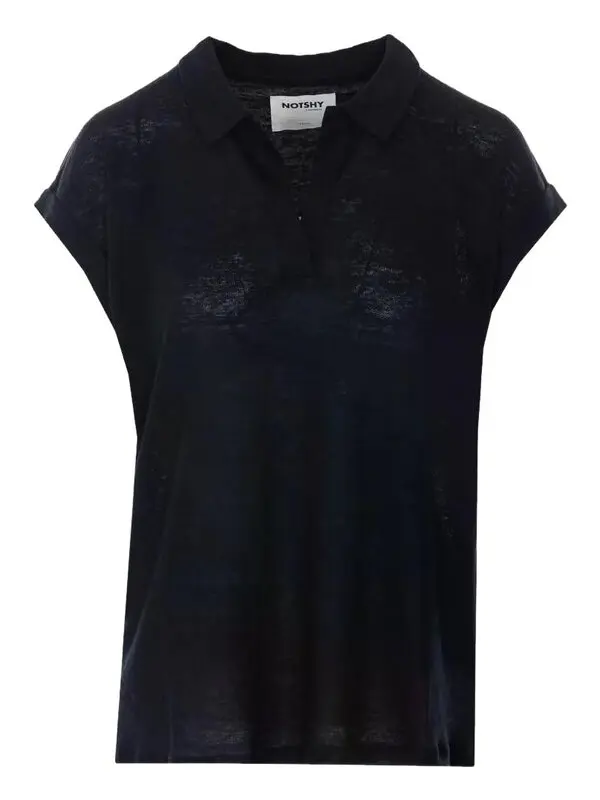 NOTSHY Valentina Linen T-shirt - Black