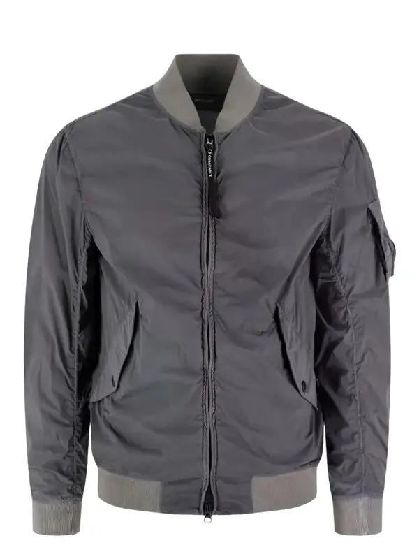 C.P. COMPANY Logo-detail Bomber Jacket - Grey