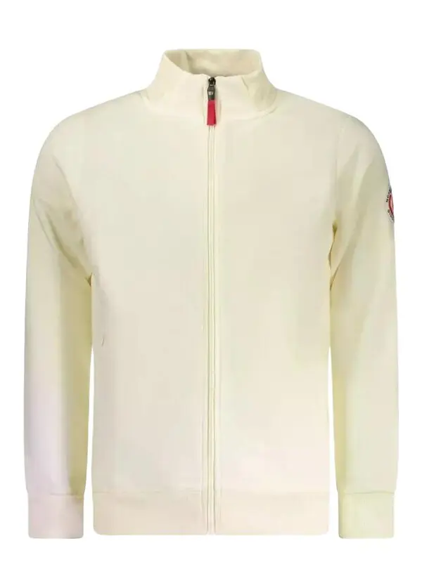 NORWAY 1963 Logo-patch Zip-up Sweater - Neutrals