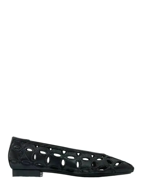 Bernardo Brie Cut-out Ballet Flats - Black