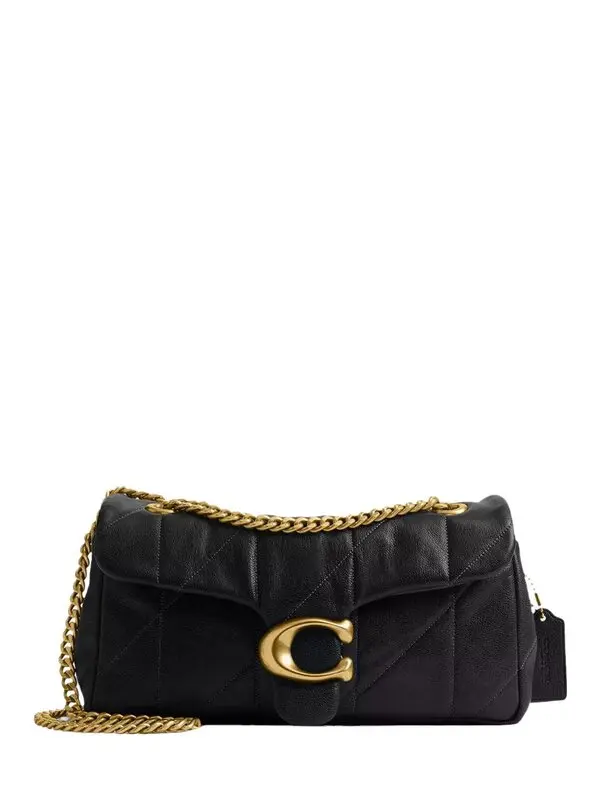 COACH Quilted Leather Tabby Shoulder Bag - Black