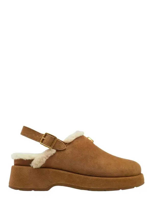 COACH 60mm Buckle-strap Mules - Brown