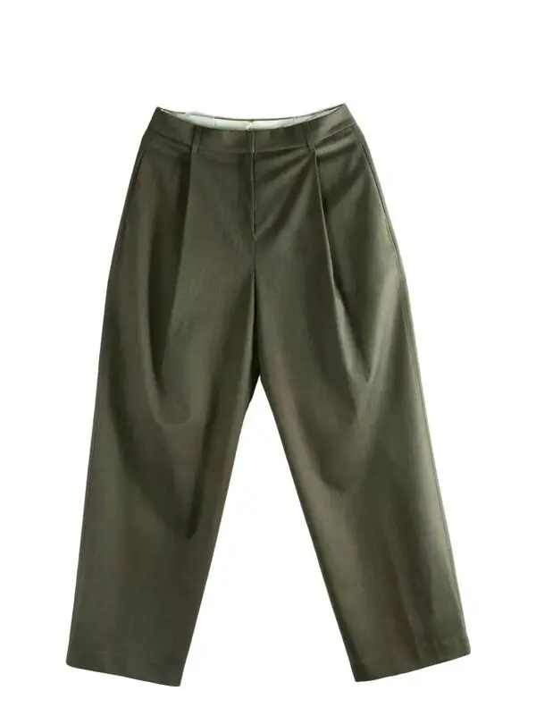 AMOMENTO Pleated Trousers - Brown