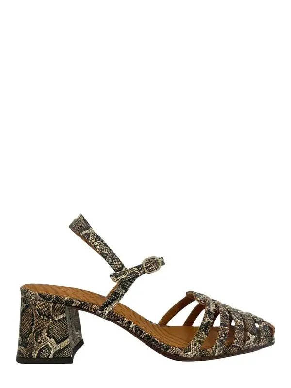 Chie Mihara Voku Caged Sandals - Grey