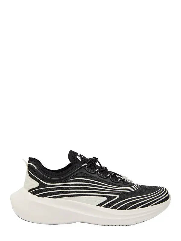 Apl Veil Knitted Sneakers - Black And White