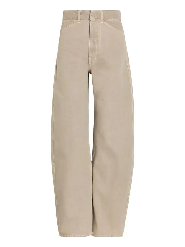 LEMAIRE High-rise Barrel-leg Jeans - Natural