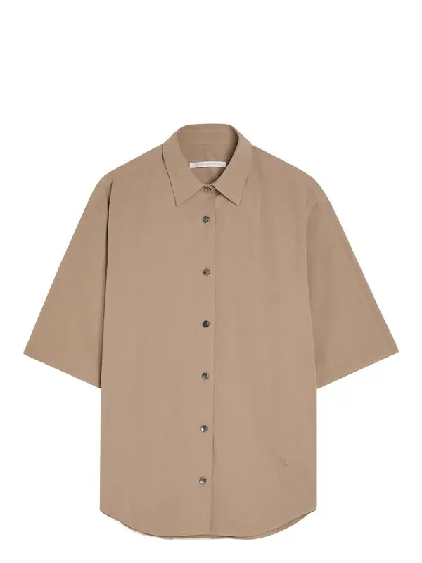 Maria Mcmanus Cotton-poplin Shirt - Beige