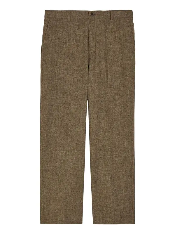 LES DEUX Randall Straight-leg Woven Trousers - Khaki