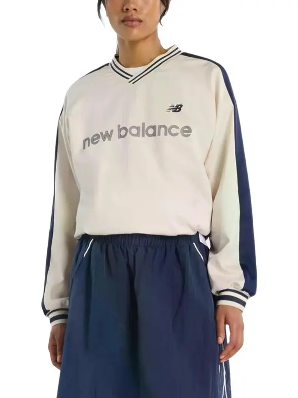NEW BALANCE Satin Woven Pullover - Neutrals