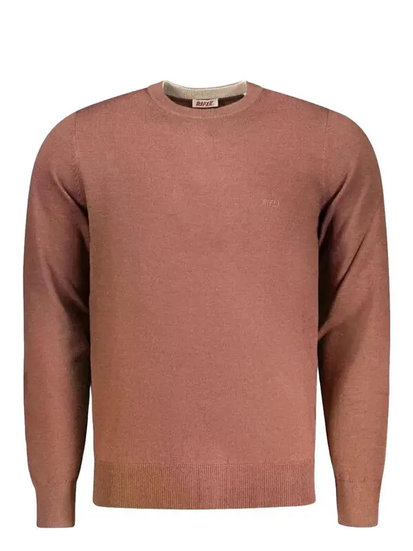 RIFLE Fine-knit Sweater - Brown