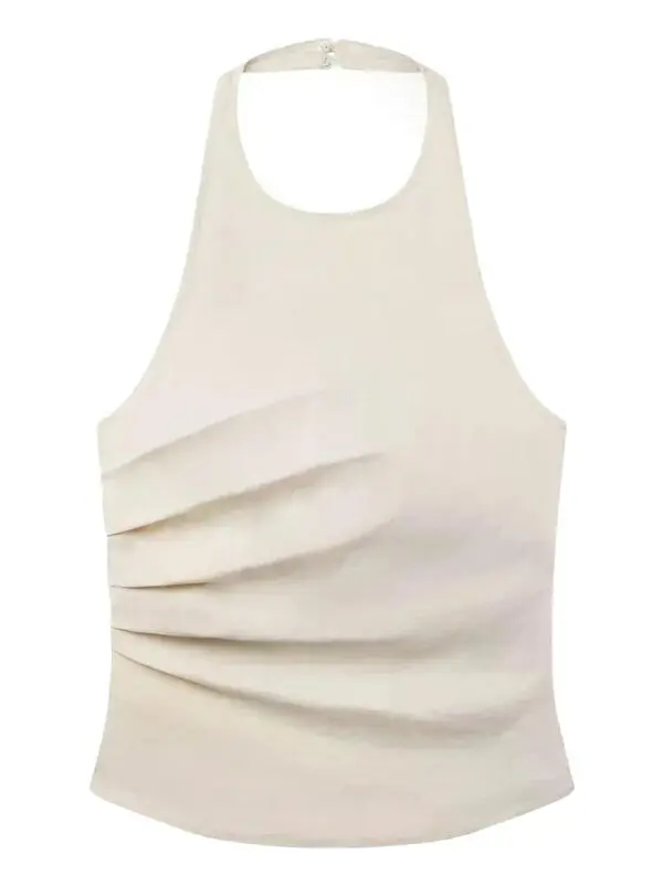 A.L.C. Sylvie Pleated Top - Neutrals
