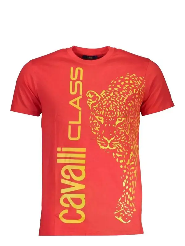 Roberto Cavalli Leopard-print T-shirt - Red