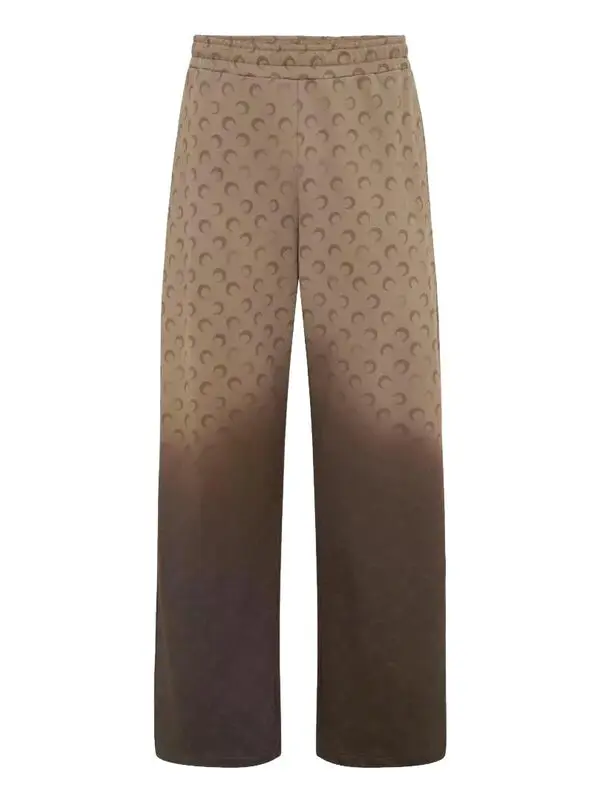 MARINE SERRE Faded Moon Track Pants - Brown