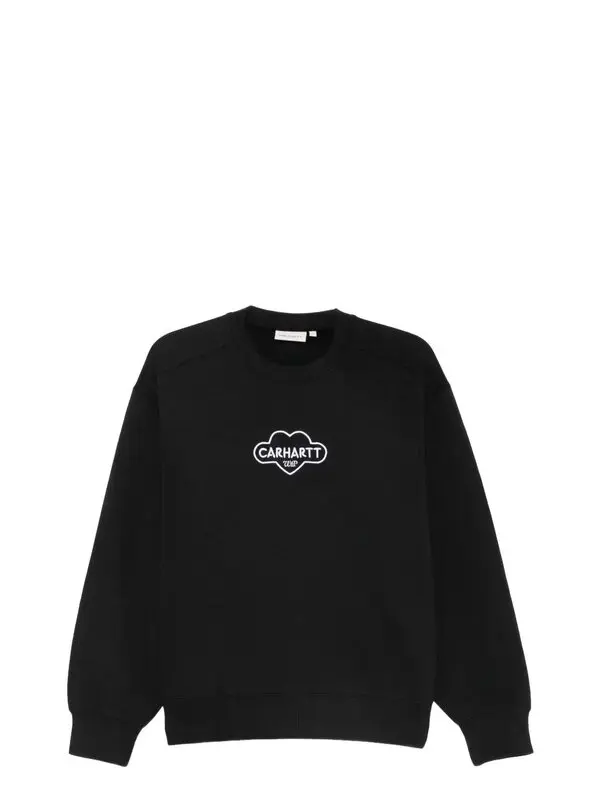 Carhartt Work In Progress Embroidered Crew Neck Sweatshirt - Black